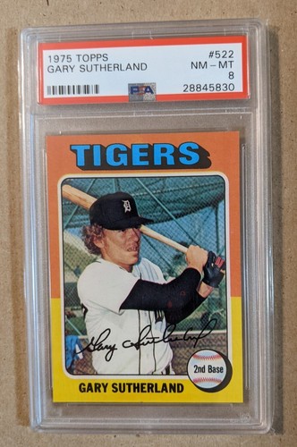 1975 TOPPS #522 GARY SUTHERLAND PSA 8 NM-MT | eBay