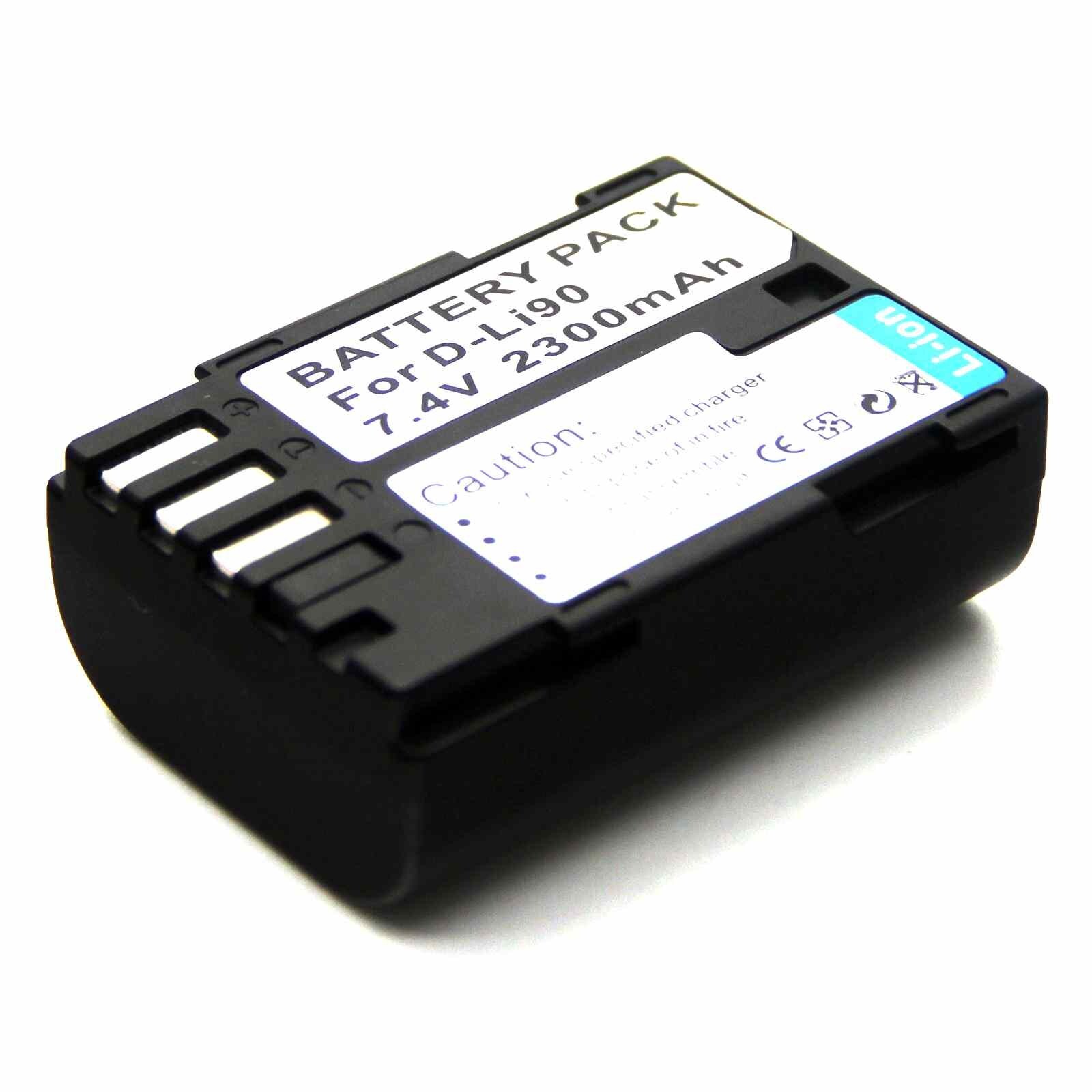 Li-ion Battery Pack For Pentax D-Li90 D-L190 D-BC90 K-BC90 39830 39835 ...