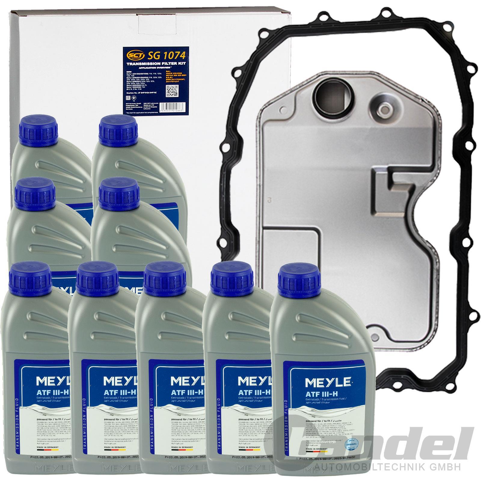 GETRIEBEFILTER+9L MEYLE ATF III H 6GANG AUTOMATIK für AUDI Q7 VW ...
