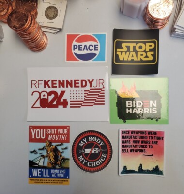 RFK JR BUMPER STICKERS VARIETY PACK (7) PRO PEACE ️ ANTI WAR ANTI VAXX ...