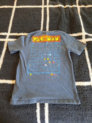 Pac Man Tee T-Shirt Boys Size 8 Blue Video Game | eBay