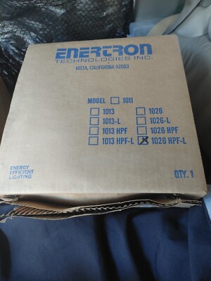 New ENERTRON TECHNOLOGIES white Ceiling Light Fixture - Model 1026 HPF ...