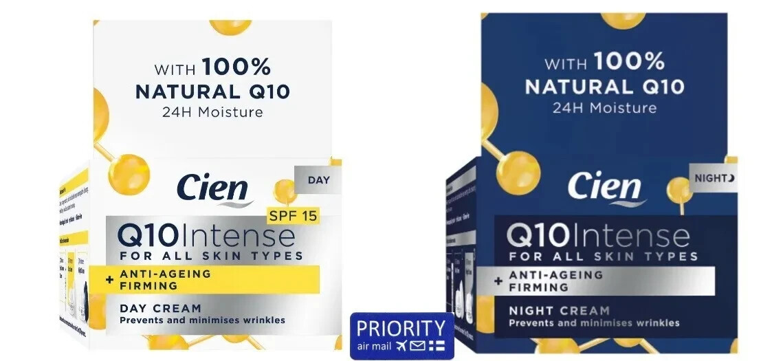 CIEN Q10 Day & Night Cream. Pure Hyaluronic Acid & Vitamin -E. Anti ...