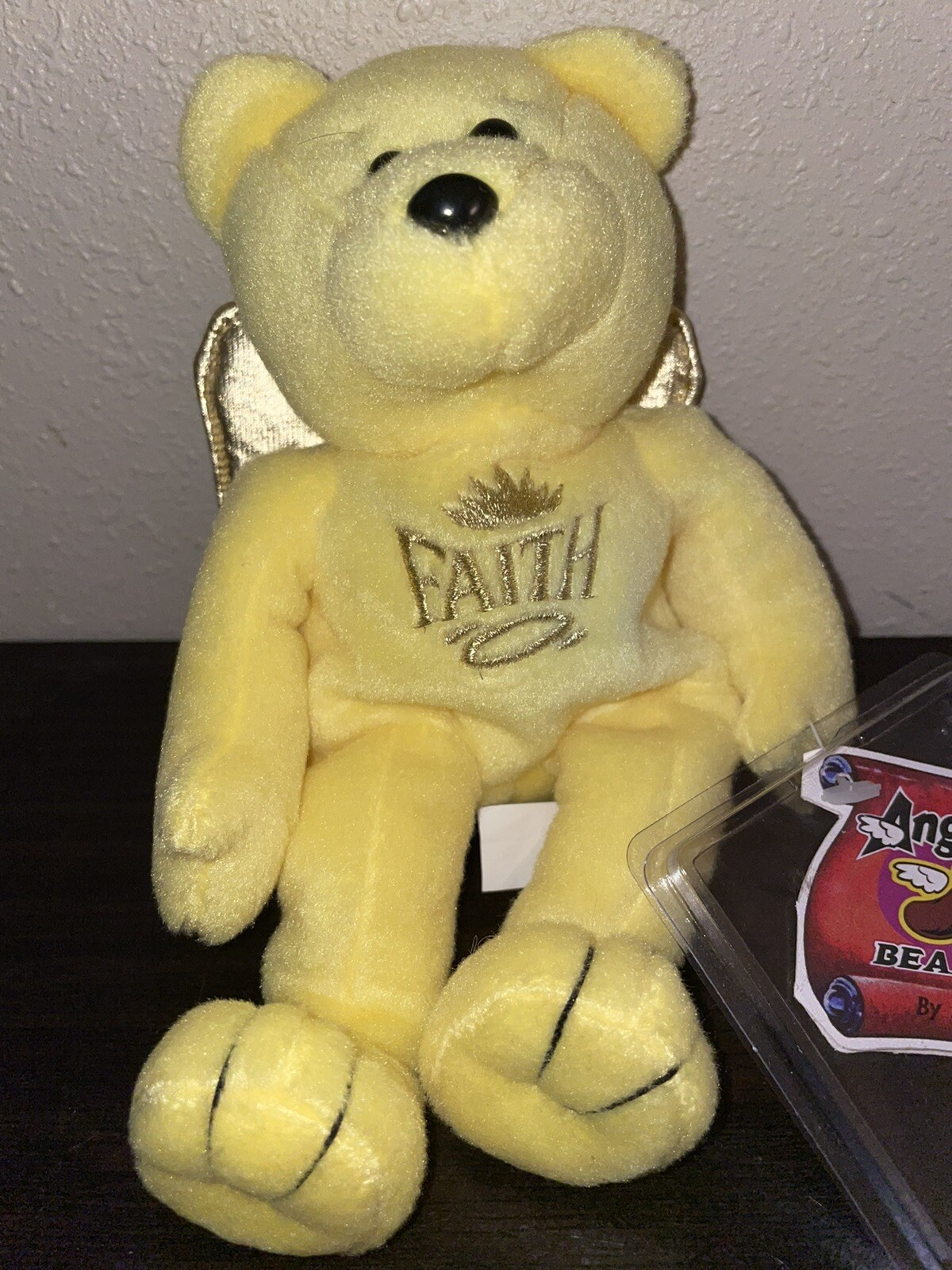 Angelic Beans "Faith" Bear Plush Bean Bag Bear By Protech NWT In ...