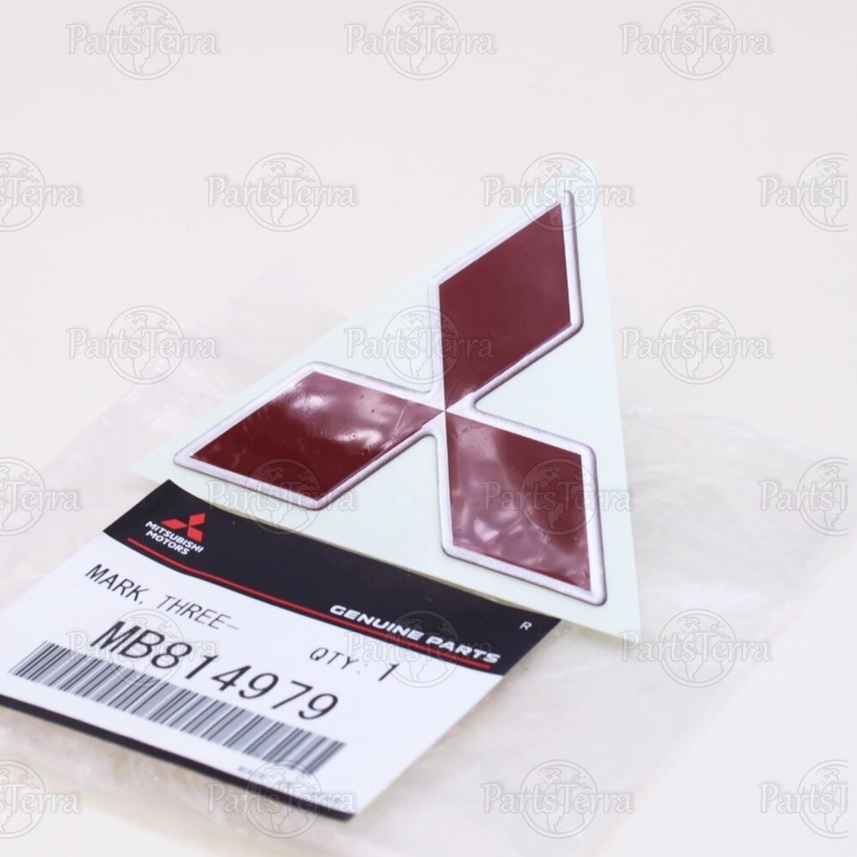 GENUINE Mitsubishi Three Diamond Front Sticker Emblem ECLIPSE 3000GT ...