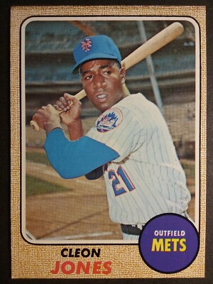 1968 TOPPS BASEBALL #254 CLEON JONES METS EXCELLENT | eBay