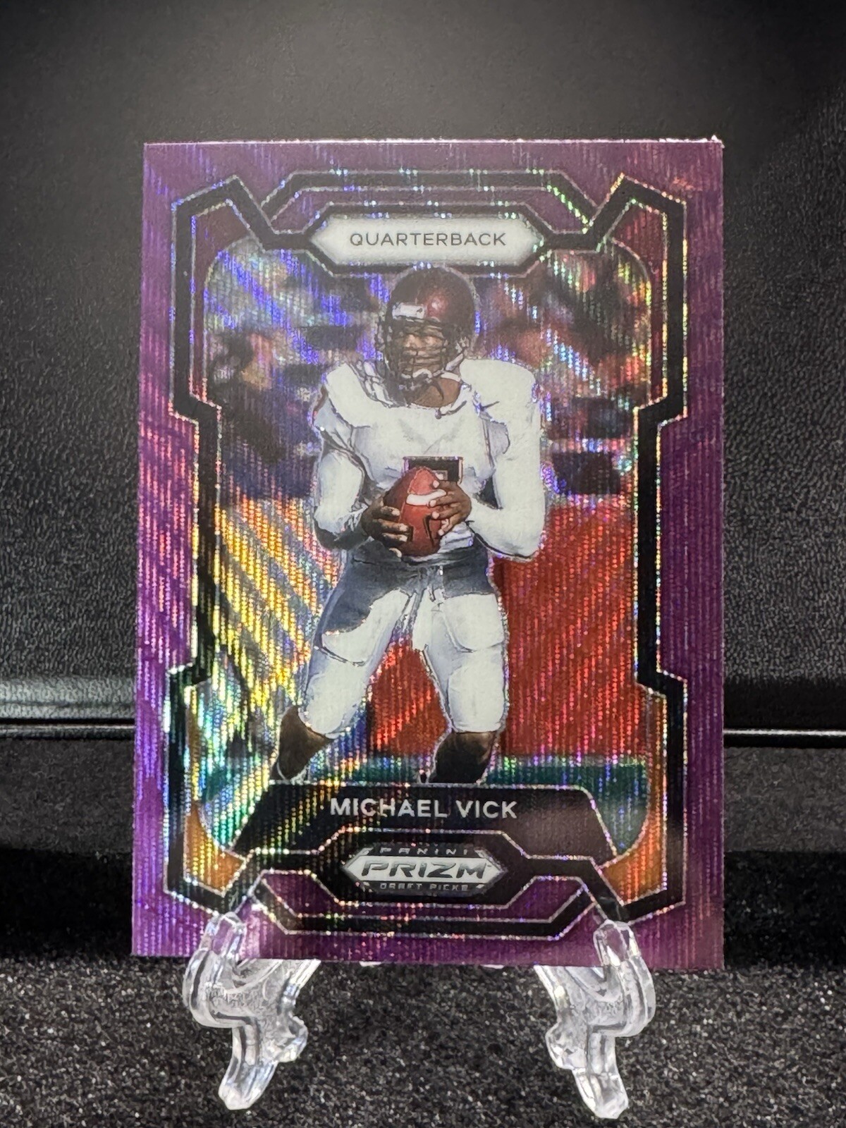 2024 Panini Prizm Draft Picks Michael Vick Purple Wave Prizm #2 ...