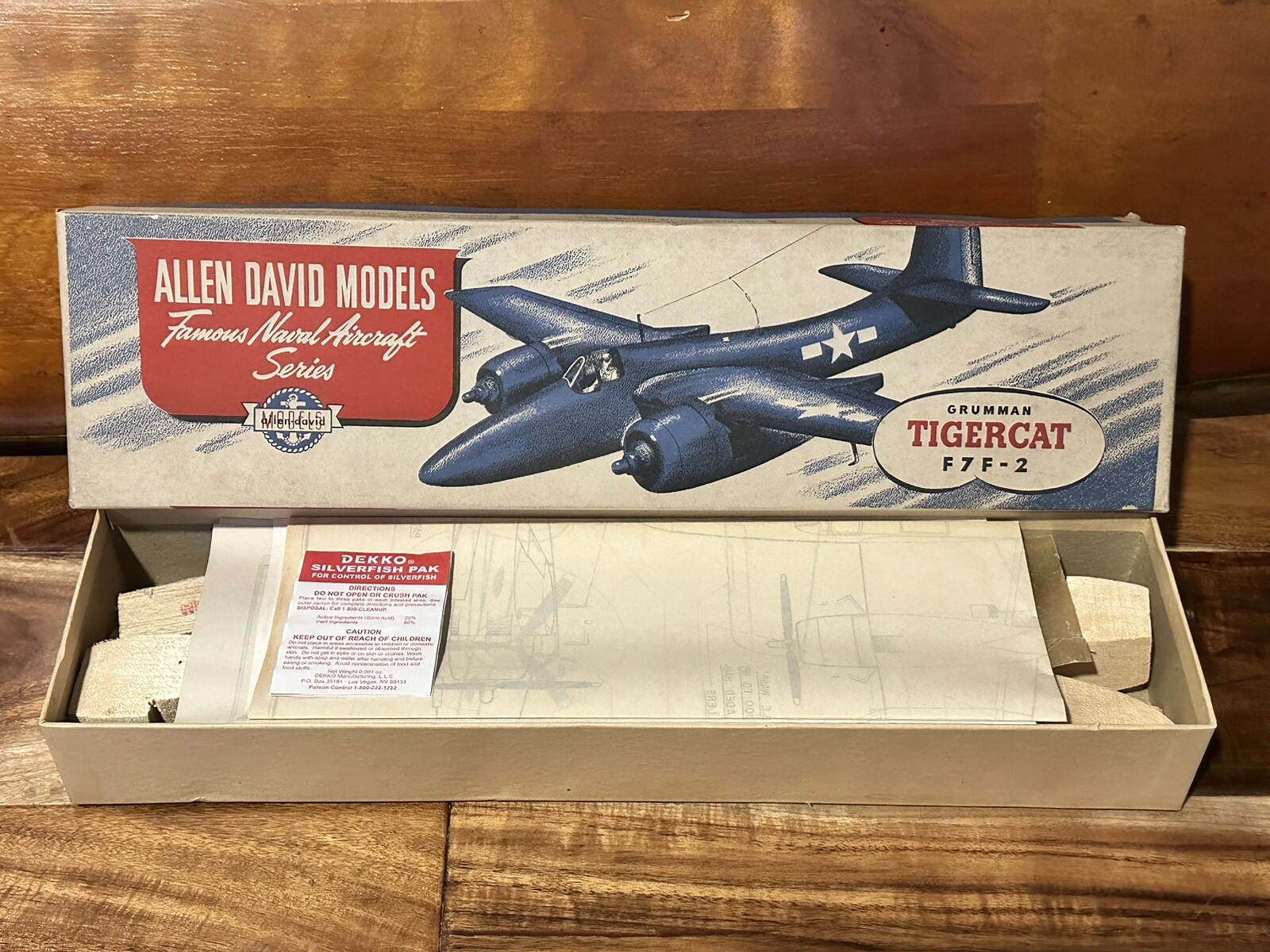 Tigercat F7F-2 Navy 1:48 Scale Wood Kit -David-Allen Models 1946 | eBay