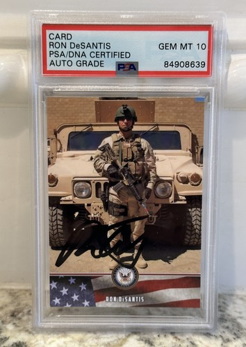 Ron DeSantis Signed Trading Card Governor FL PSA AUTOGRAPH AUTHENTIC ...