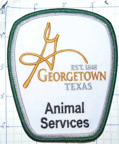 TEXAS, GEORGETOWN ANIMAL SERVICES POLICE DEPT PATCH | eBay