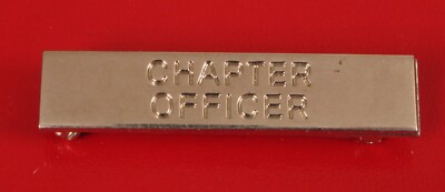 VINTAGE OBSOLETE POLICE CHAPTER OFFICER SILVER TONE PIN BADGE INSIGNIA ...