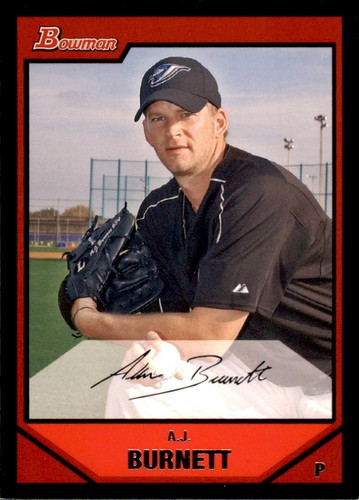 2007 Bowman #104 A.J. Burnett Toronto Blue Jays | eBay