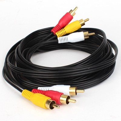 25 ft RWY RCA Composite Video Cable – (Red-White-Yellow) Composite ...