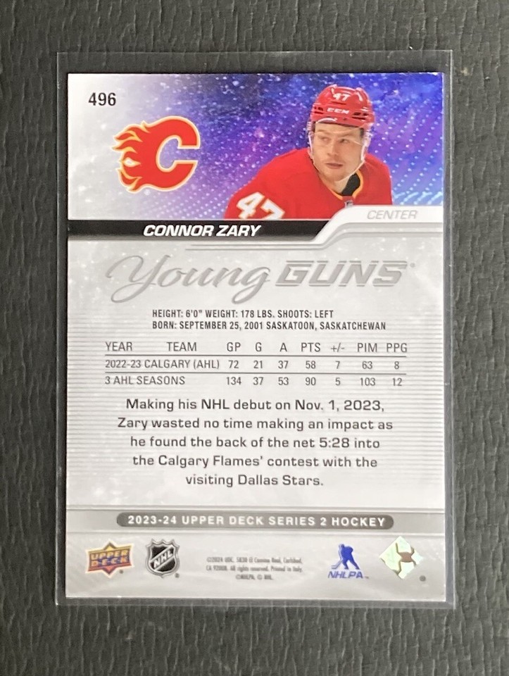 2023-24 Upper Deck Series 2 - Connor Zary Young Guns Exclusive /100 ...