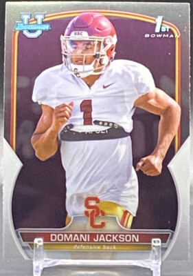 2022 Bowman U Chrome #91 DOMANI JACKSON USC Trojans 1st Bowman | eBay