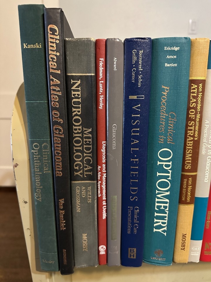 Ophthalmology Book Lot of 15 Optometry Ocular Ophthalmologist's ...