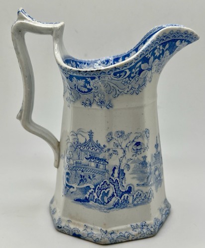 Llanelly Style Pottery Colandine Jug South Wales Pottery Transferware ...