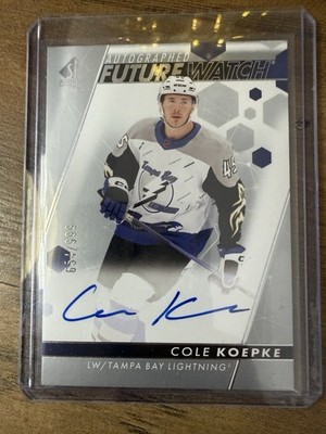 2022-23 SP Authentic Cole Koepke Rookie Auto RC Future Watch /999 ...