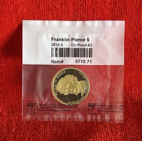 2010-S Franklin Pierce Presidential $1 Dollar Proof | eBay
