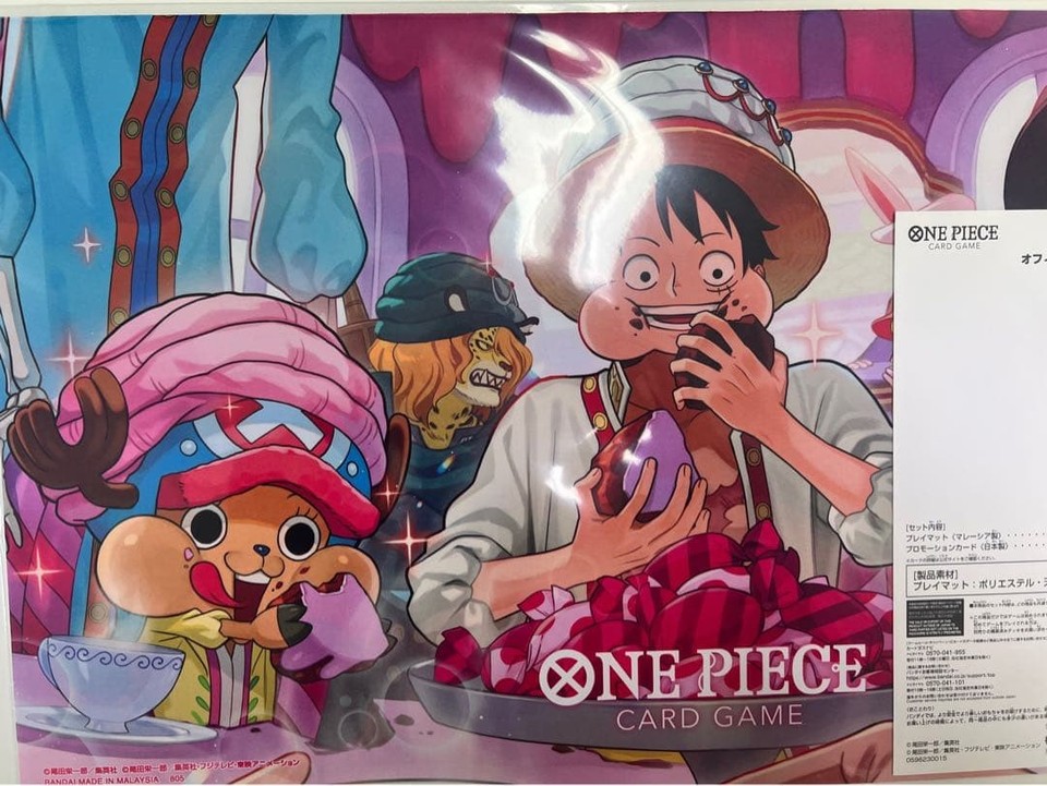 New One Piece Card Official Playmat Whole Cake Island & Promo Nami ...