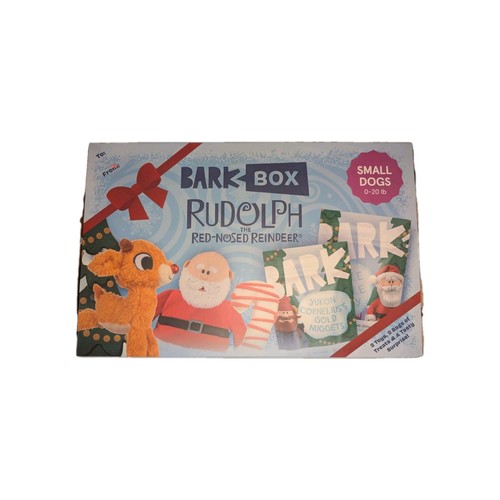 Barkbox Holiday Rudolph the Red Nosed Reindeer Dog Toy and Treat SMALL ...
