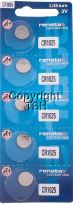 50 pc Renata 1025 CR1025 DL1025 3V Lithium Watch Batteries | eBay