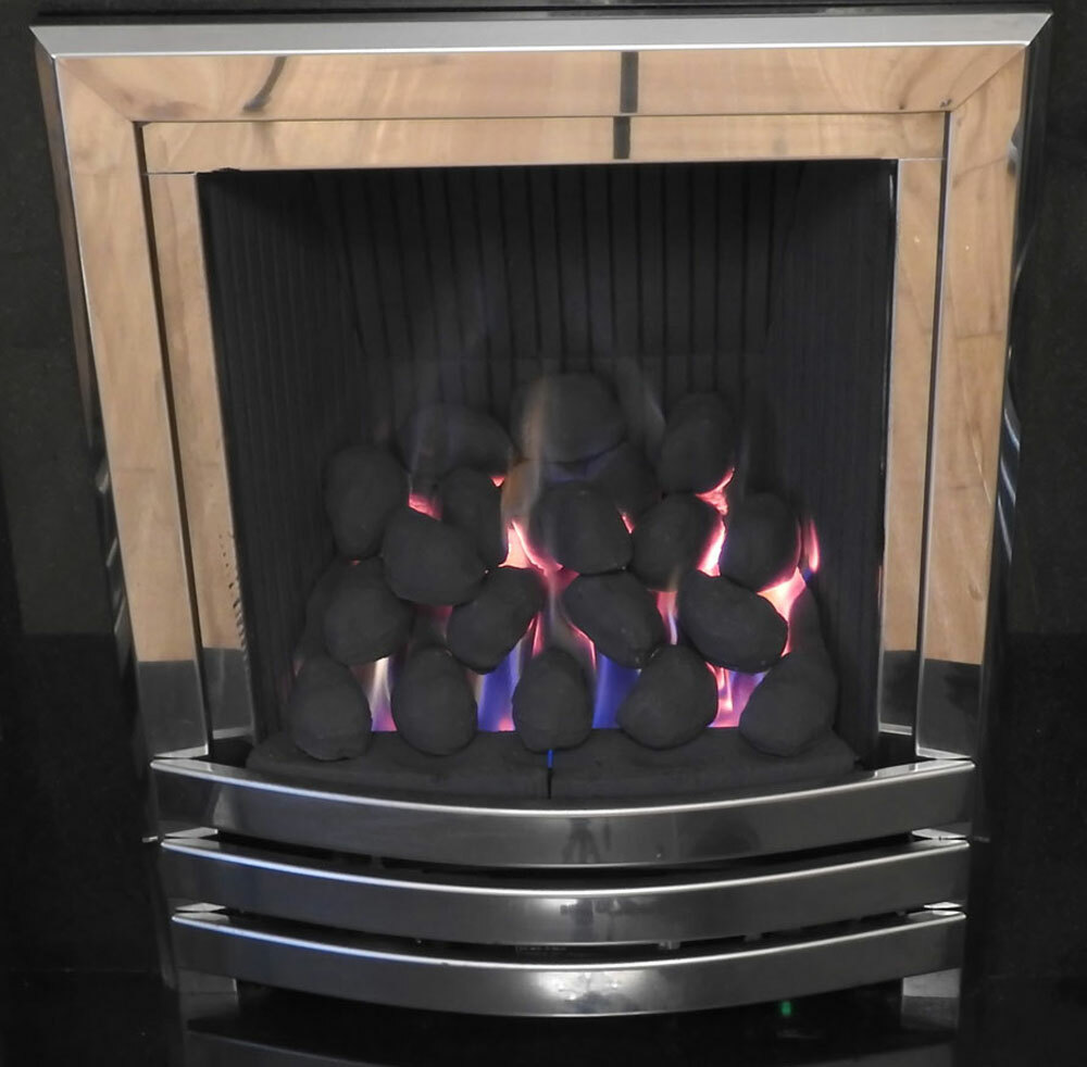 Gas Fire Replacement Coals Ceramic Oval Coal Cast Finest Quality Welsh ...
