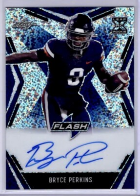 2020 LEAF FLASH BRYCE PERKINS NFL ROOKIE RC AUTO #24/35 BLUE | eBay