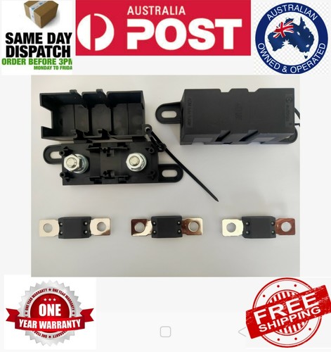 Mega Fuse Kit 2x ANM Holders 3 x 300 AMP Fuse Dual Battery Sound System ...