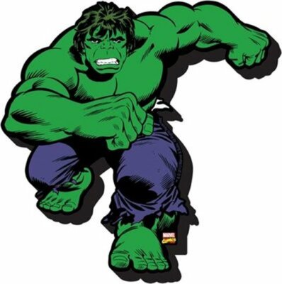 The Incredible Hulk Character Image Running Chunky 3-D Die-Cut Magnet ...