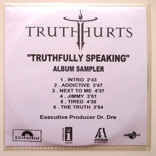 TRUTH HURTS : TRUTHFULLY SPEAKING (6 TITRES) ♦ CD SINGLE PROMO ♦ | eBay