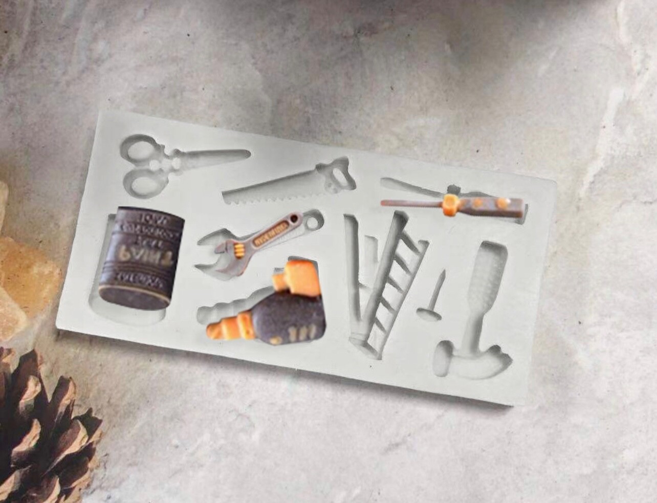 Silicone Tools Hammer Fondant Icing Mould sugar craft cake top ...