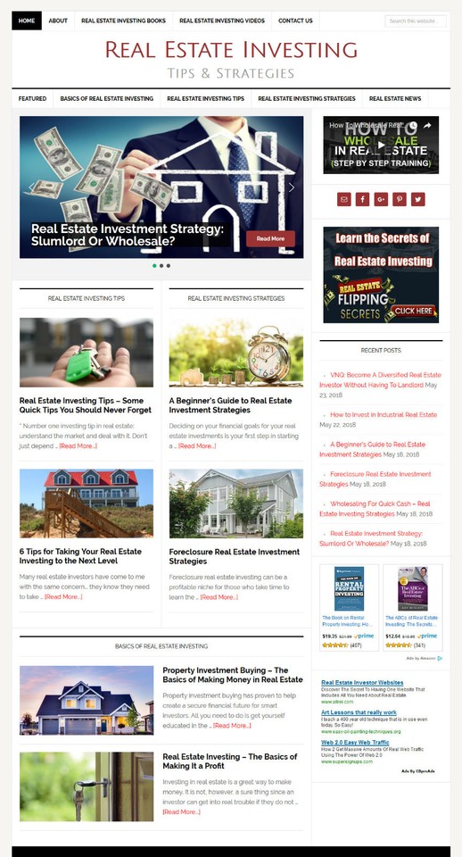 * REAL ESTATE INVESTING * affiliate website business for sale AUTOMATIC ...