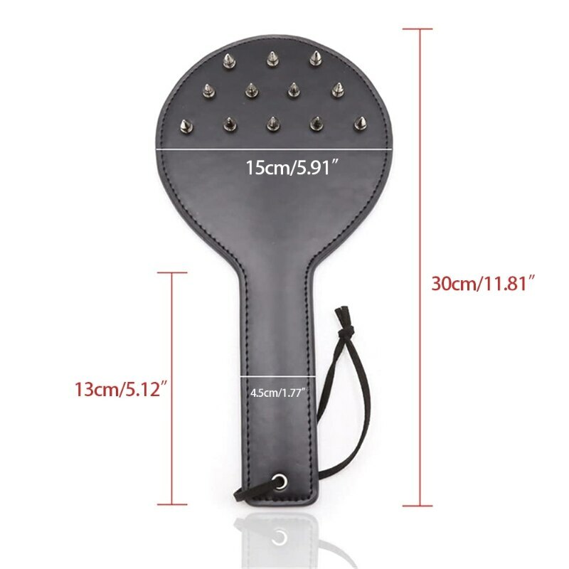 PU Leather Spanking Paddle Whips Flogger Torture Sluts Handle with ...