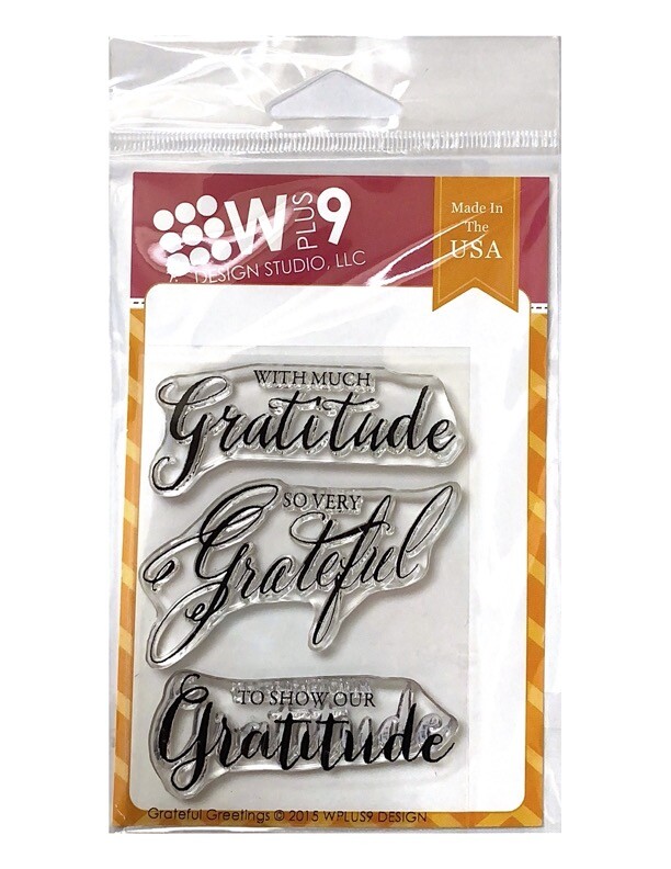 WPlus9 - Grateful Greetings stamp set | eBay