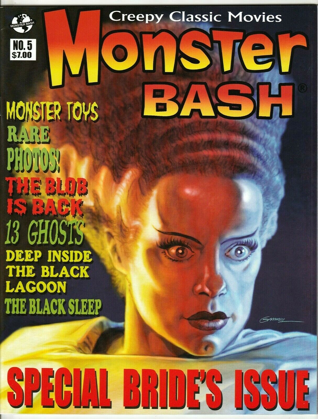 MONSTER BASH MAGAZINE #5 2006 NM 9.4 UNREAD CREEPY CLASSICS BRIDE ...