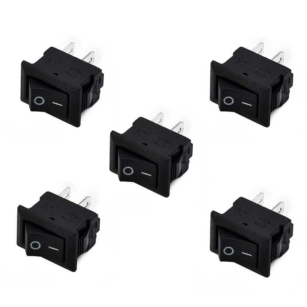 Set of 10 Round Rocker Switches 2Pin 12V 16A SPST Toggle for Auto Car ...