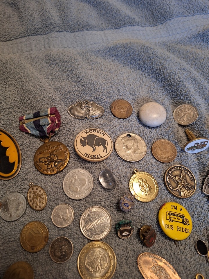 Vintage Coins, Tokens, Pins, Medals And Awards Lot | eBay