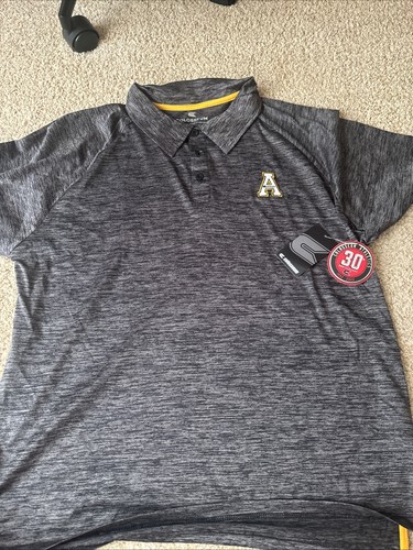 App State Mountaineers Shirt Mens XL Gray Appalachian Boone Golf Polo ...