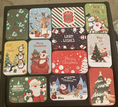 12 CHRISTMAS GIFT CARD TINS | eBay