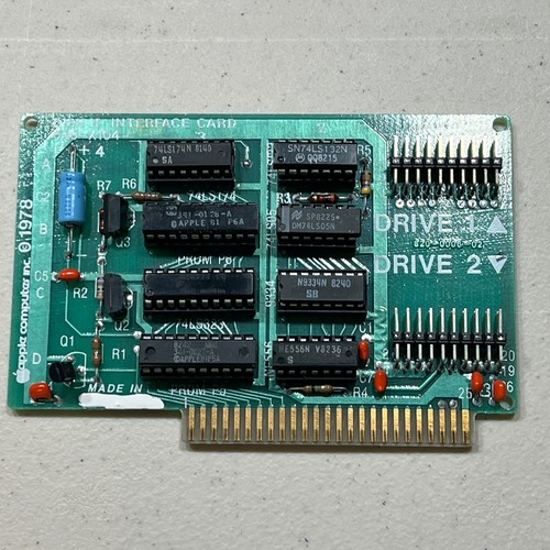 Apple II Plus Disk Interface Card Floppy Drive Controller 650-X104 ...