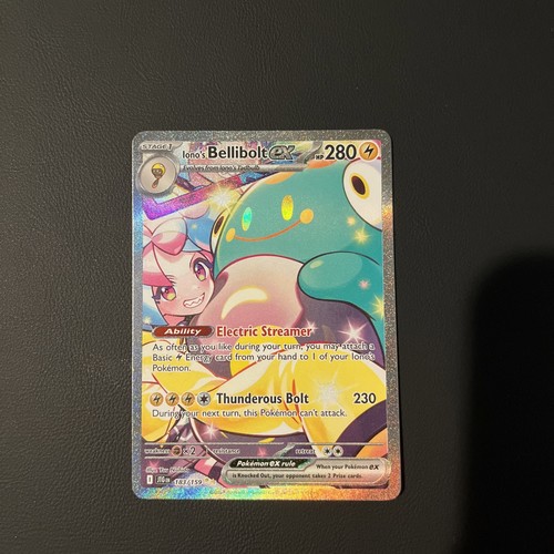 Iono's Bellibolt EX 183/159 Journey Together SIR Pokémon TCG Card NM ...