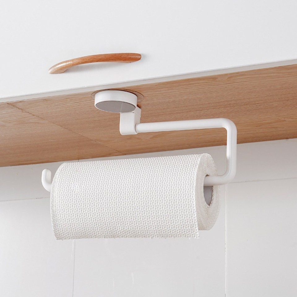 Tissue Paper Holder Wall Mount No Drill Towel Rack Space Saver for ...