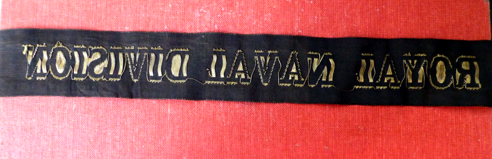 WW1 BRITISH ROYAL NAVAL DIVISION ORIGINAL ROYAL NAVY CAP TALLY RIBBON ...