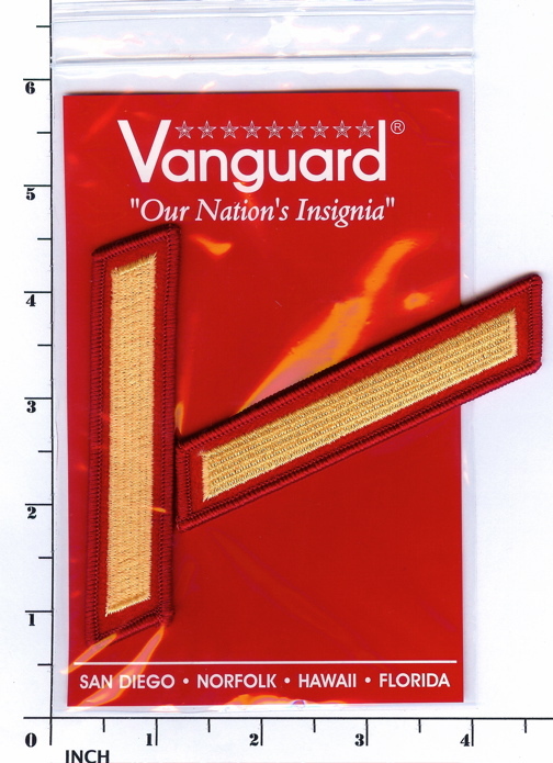 USMC FEMALE 1 Bar HASH MARKS gold/rd Service Stripes PATCH set Marines ...