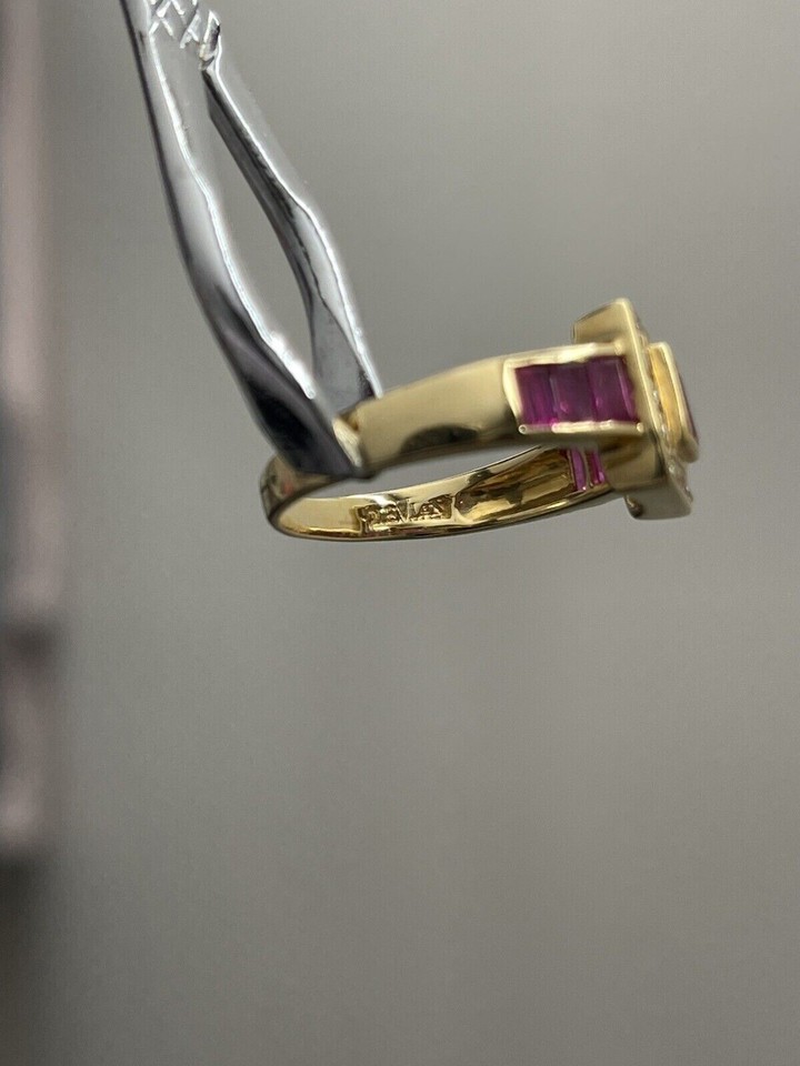 Le Vian 18k Yellow Gold Ruby & Diamond Ring 1 CT (RUBY) .33 CT ...