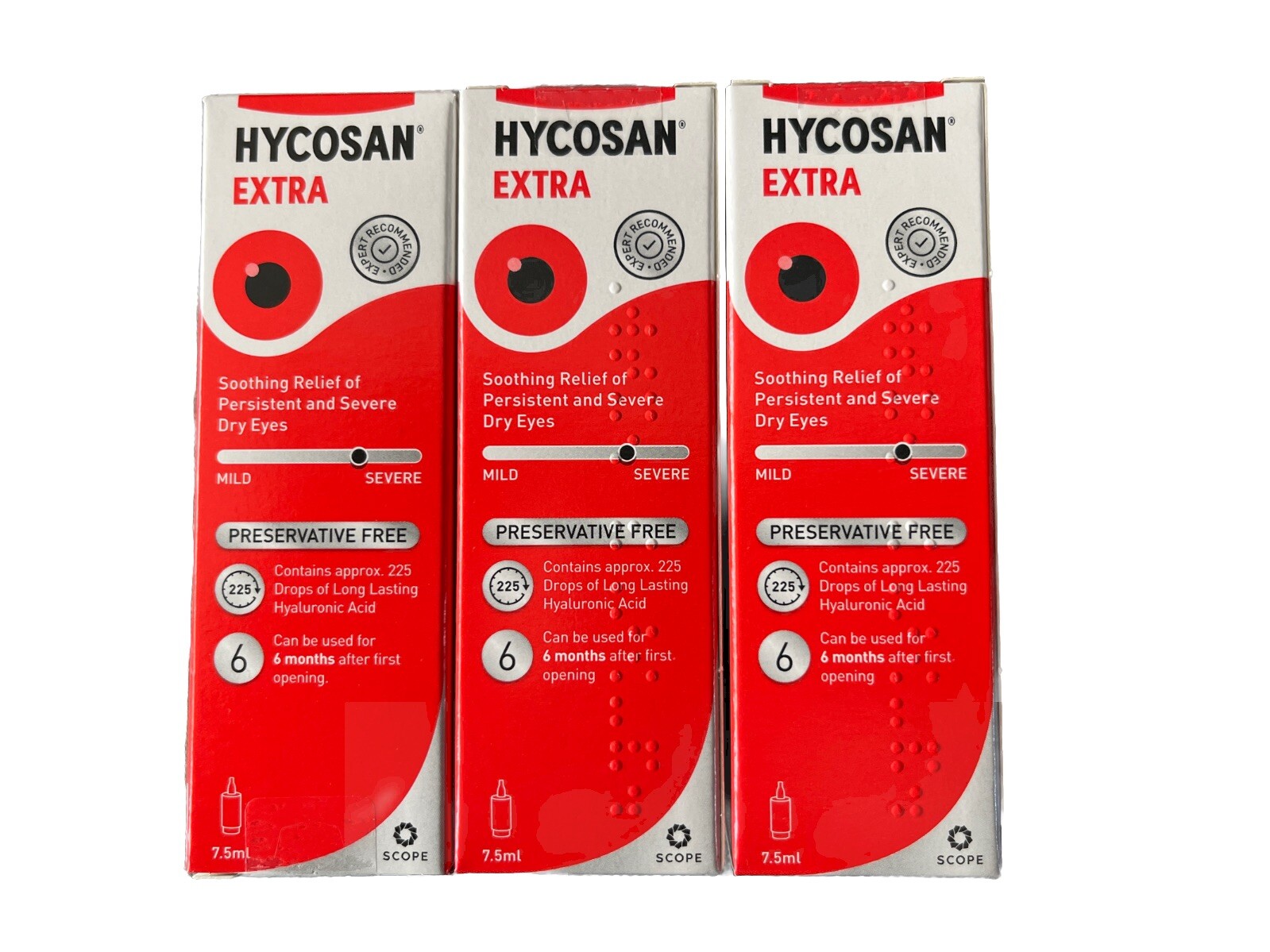 3 X Hycosan Extra Preservative Free Eye Drops 7.5ml 4031626711571 | eBay UK