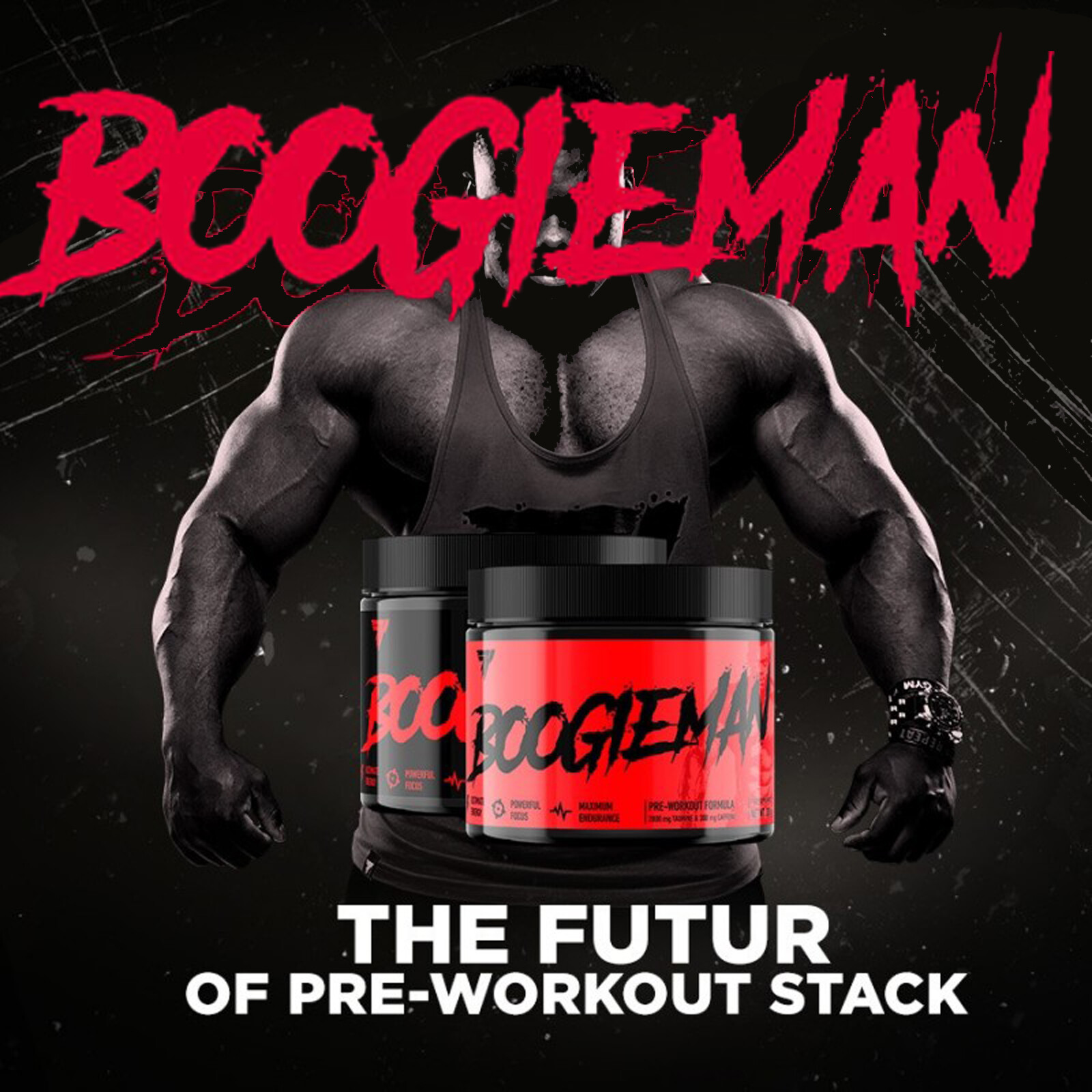 BOOGIEMAN PRE WORKOUT 300g - Powerful Stimulation Full Concentration ...