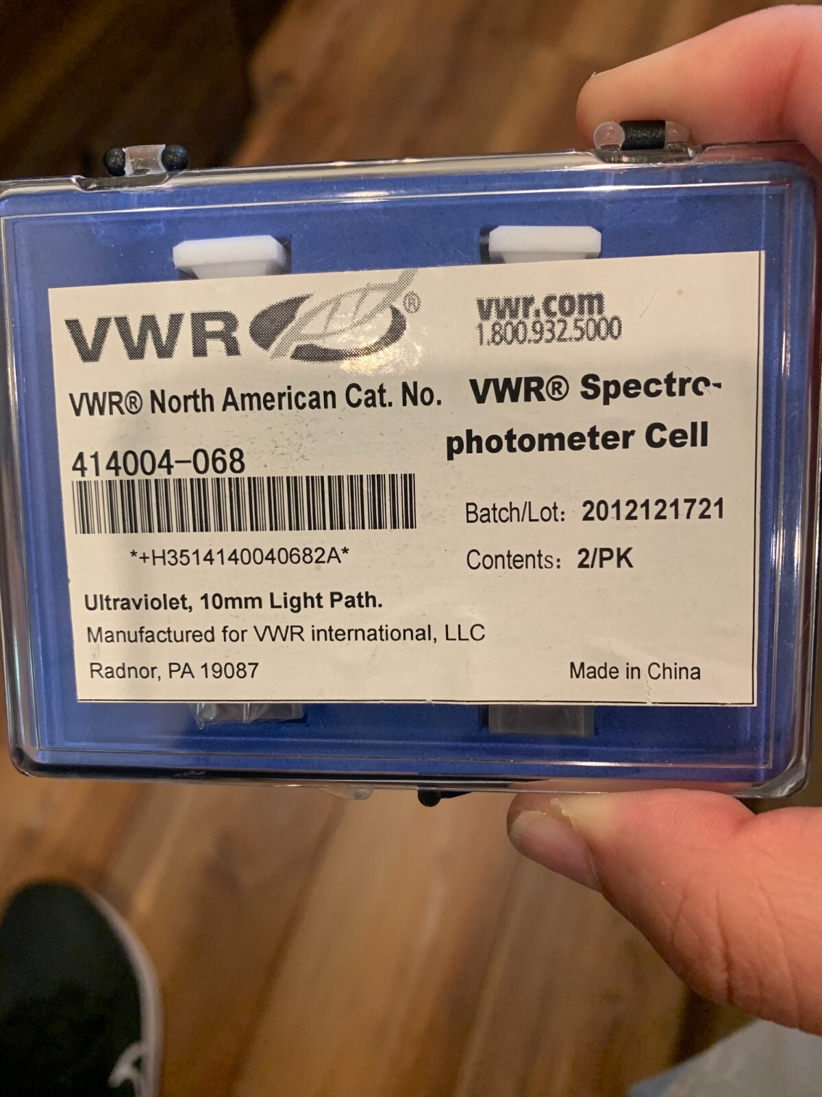 VWR Spectrophotometer Cell 414004-068 | eBay