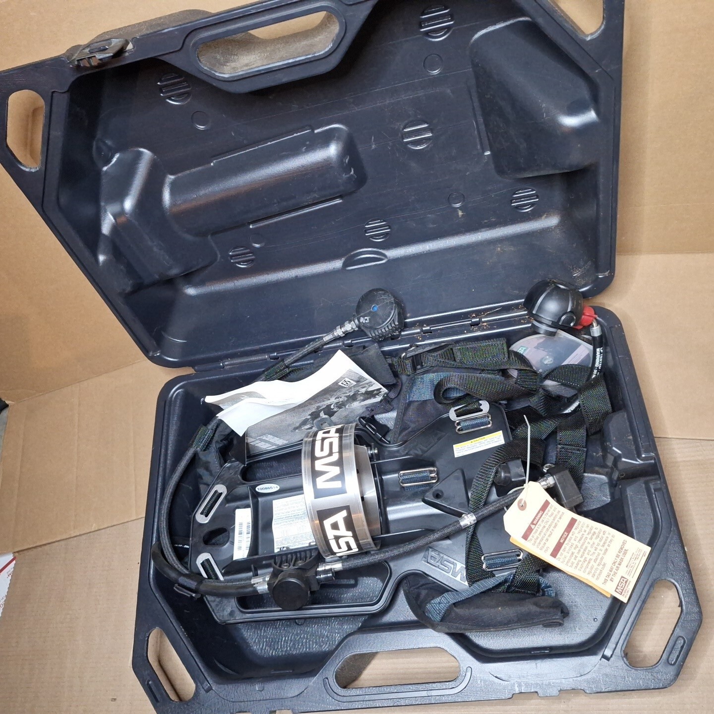 MSA NIOSH 10086514 Breathing Apparatus For Scuba w/ Carry Case Tank Not ...